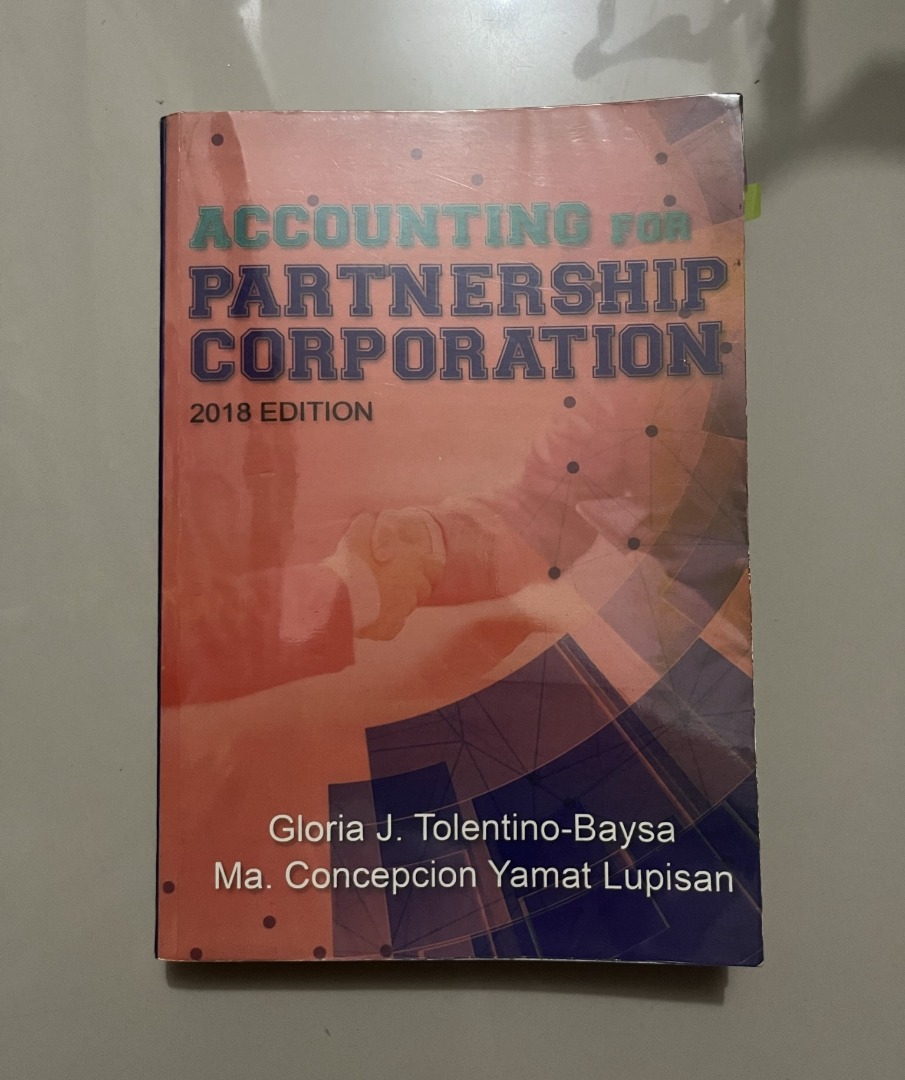 Accounting for Partnership and Corporation 2018 ed. - Baysa & Lupisan ...