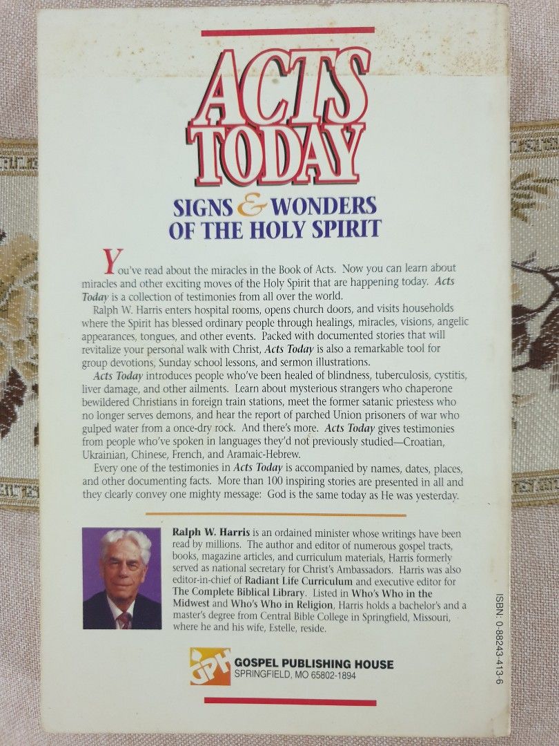 ACTS TODAY SIGNS & WONDERS OF THE HOLY SPIRIT, Hobbies & Toys, Books ...