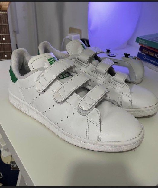 Adidas stan smith strap, Women's Fashion, Footwear, Sneakers on Carousell