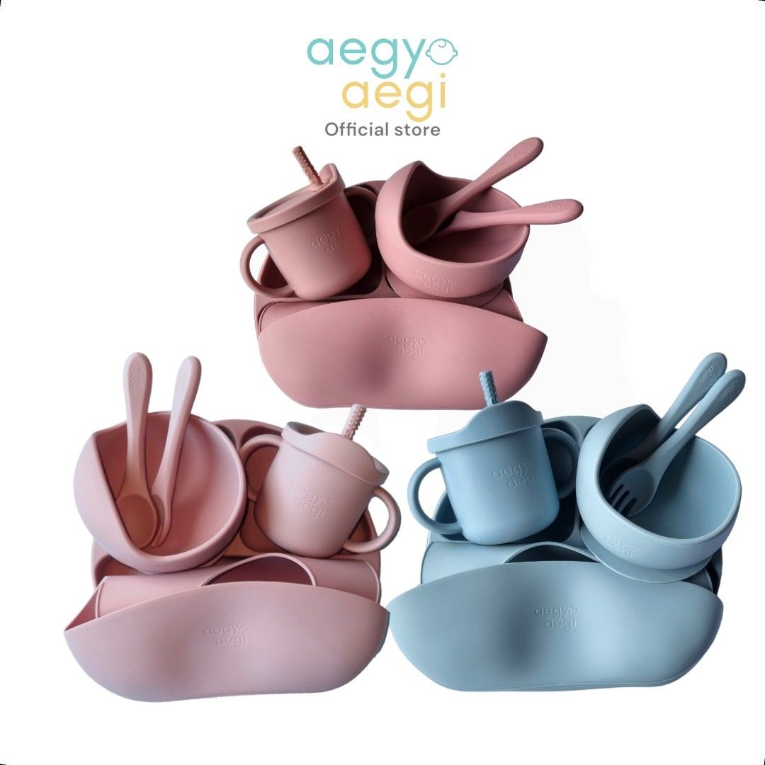 Aegyo Aegi 6pc Joguem Silicone Feeding Set for Baby Premium on Carousell