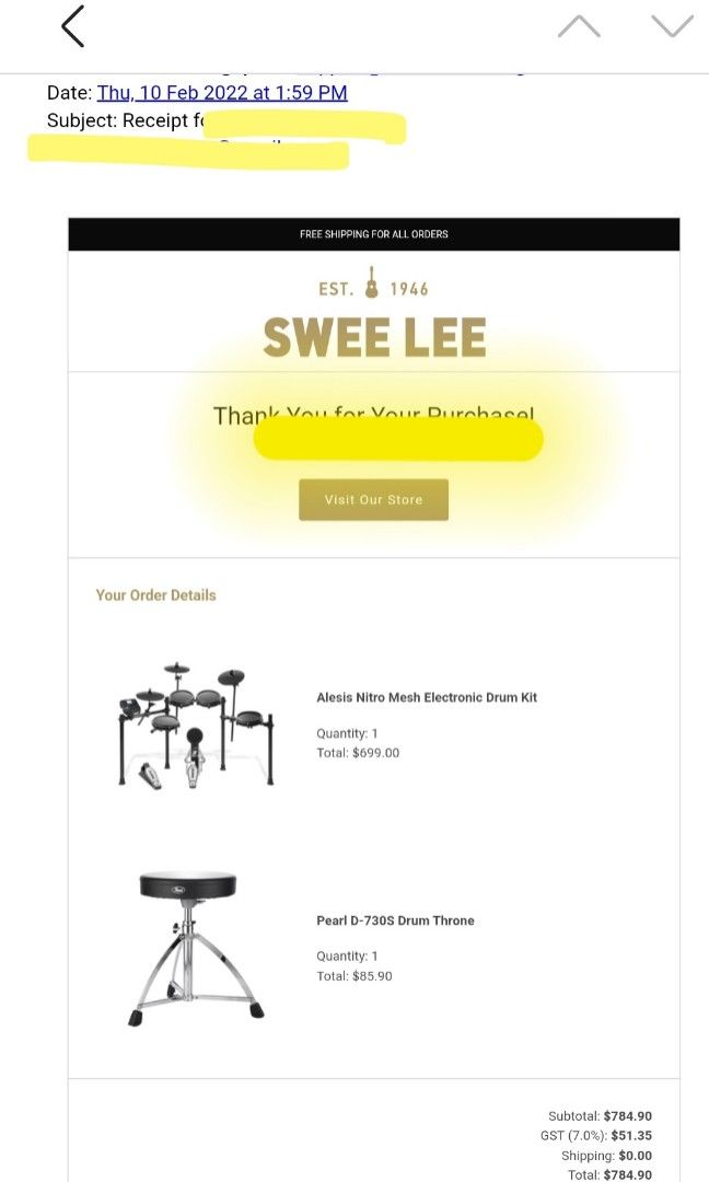 Alexis Nitro Drum Electrical Drum kit with Stool, Hobbies & Toys, Music ...