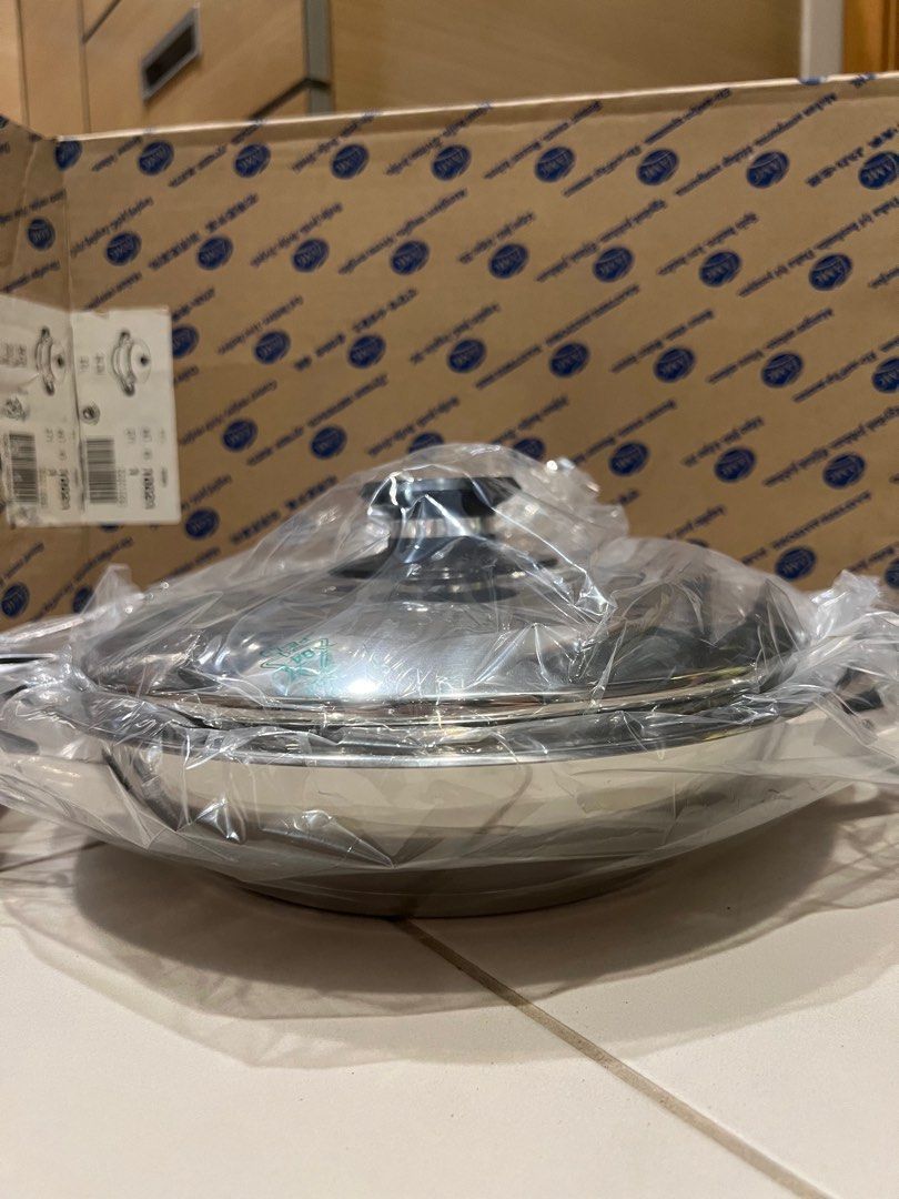 AMC Stainless Steel Cooking Pan, Furniture & Home Living, Kitchenware ... AMC Stainless Steel Cooking Pan, Furniture & Home Living, Kitchenware ...