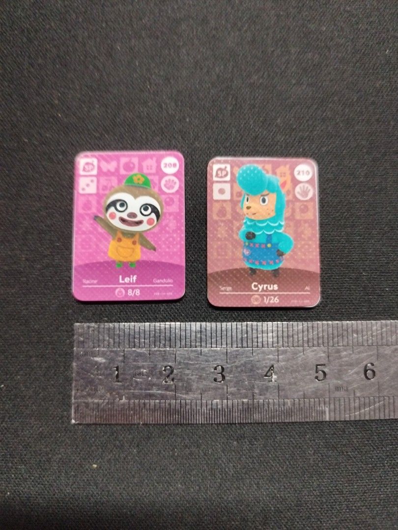 Animal Crossing ACNH Mini Amiibo (Series 3), Video Gaming, Gaming Accessories, In-Game Products ...