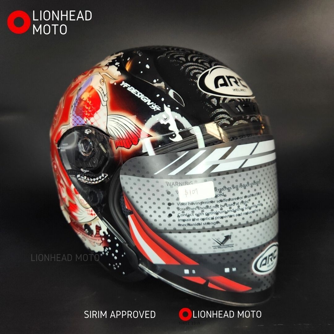 ARC XR KOI MOTORCYCLE HELMET FREE DELIVERY, Motorcycles, Motorcycle ...
