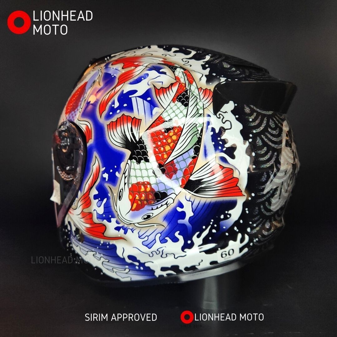 ARC XR KOI MOTORCYCLE HELMET FREE DELIVERY, Motorcycles, Motorcycle ...