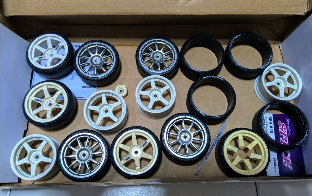 ASSORTED RC DRIFT RIMS AND TYRES, Hobbies & Toys, Toys & Games on Carousell