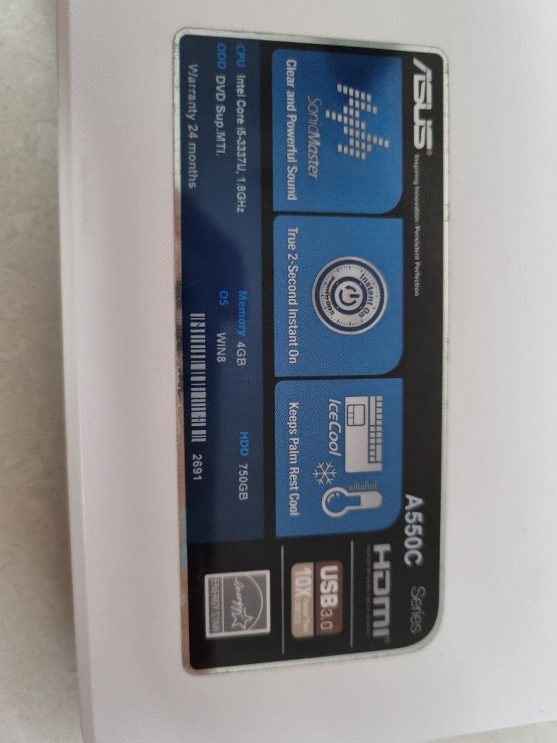 Asus Laptop white color, Computers & Tech, Laptops & Notebooks on Carousell