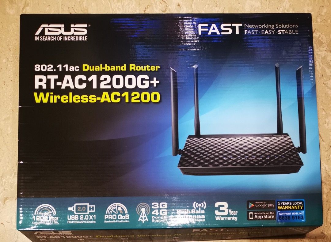 Asus Router, Computers & Tech, Parts & Accessories, Networking on Carousell