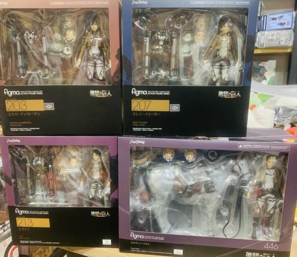 ATTACK ON TITAN FIGMA 203 207 213 446, Hobbies & Toys, Toys & Games on ...