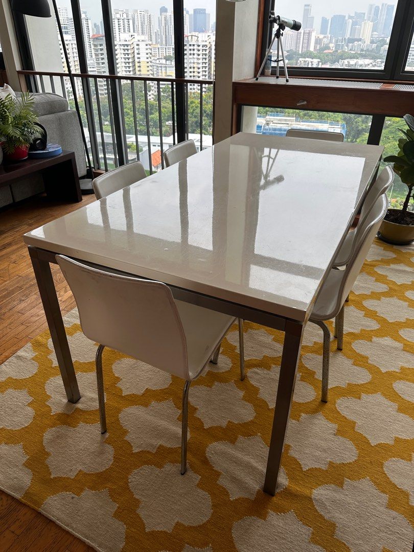 Australian dining table set (w/6 chairs), Furniture & Home Living ...