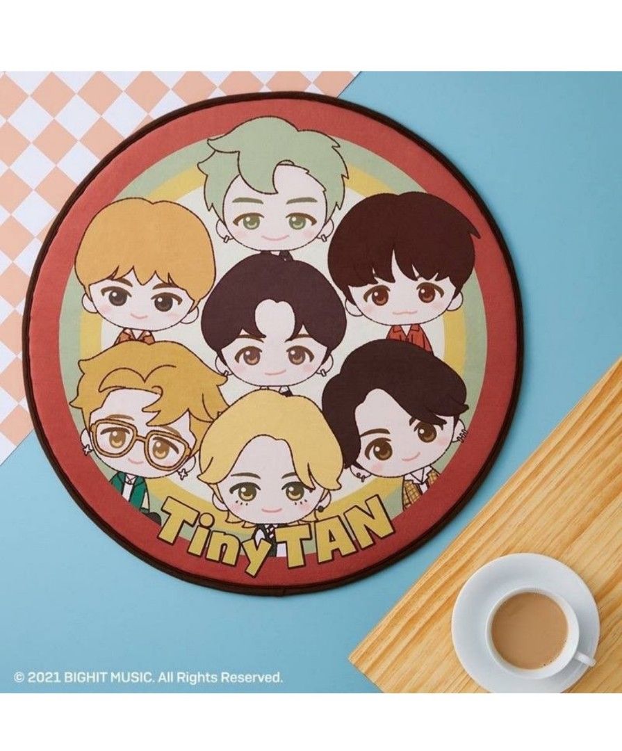 Authentic Bangtan Boys Bts Bt21 Tinytan KUJI Rug Carpet Jungkook Jimin Taehyung V rm Suga Jin ...