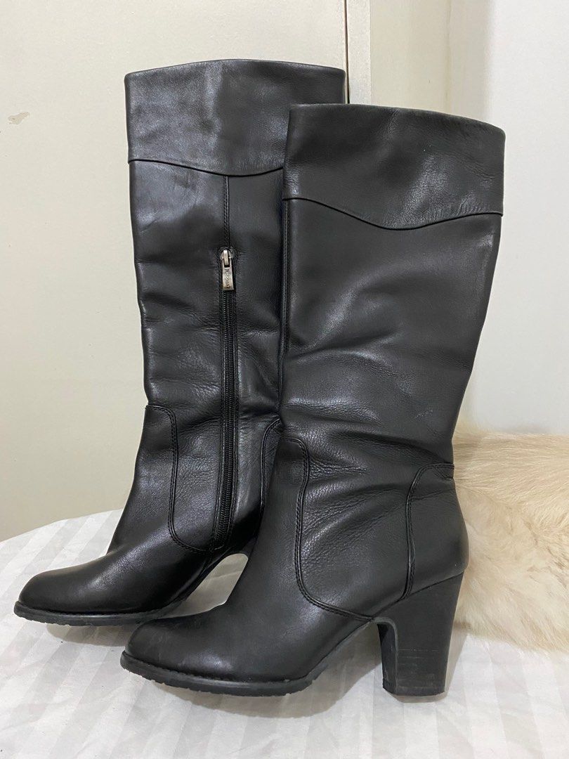 AUTHENTIC KISSCAT BLACK LEATHER HIGH BOOTS on Carousell AUTHENTIC KISSCAT BLACK LEATHER HIGH BOOTS on Carousell