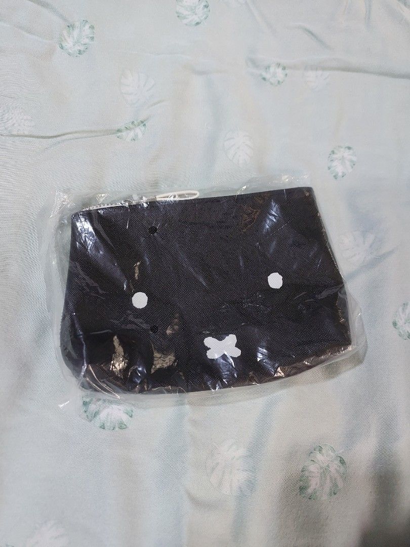 Authentic Miffy License Pouch Zip Case Black, Women's Fashion, Bags ...