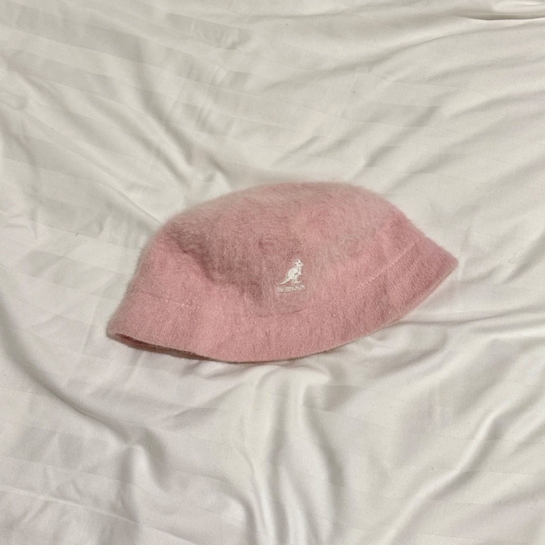 Authentic Pink Kangol Fur Hat Angora, Women's Fashion, Watches ...