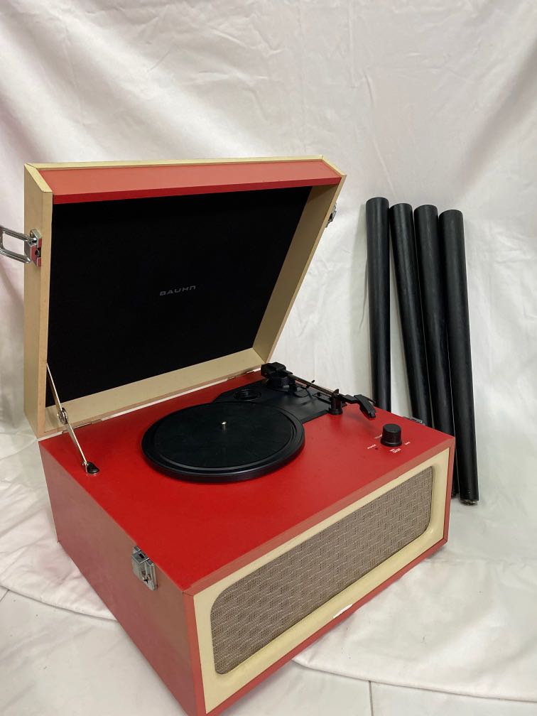 Bauhn Retro Turntable with Legs, Audio, Other Audio Equipment on Carousell