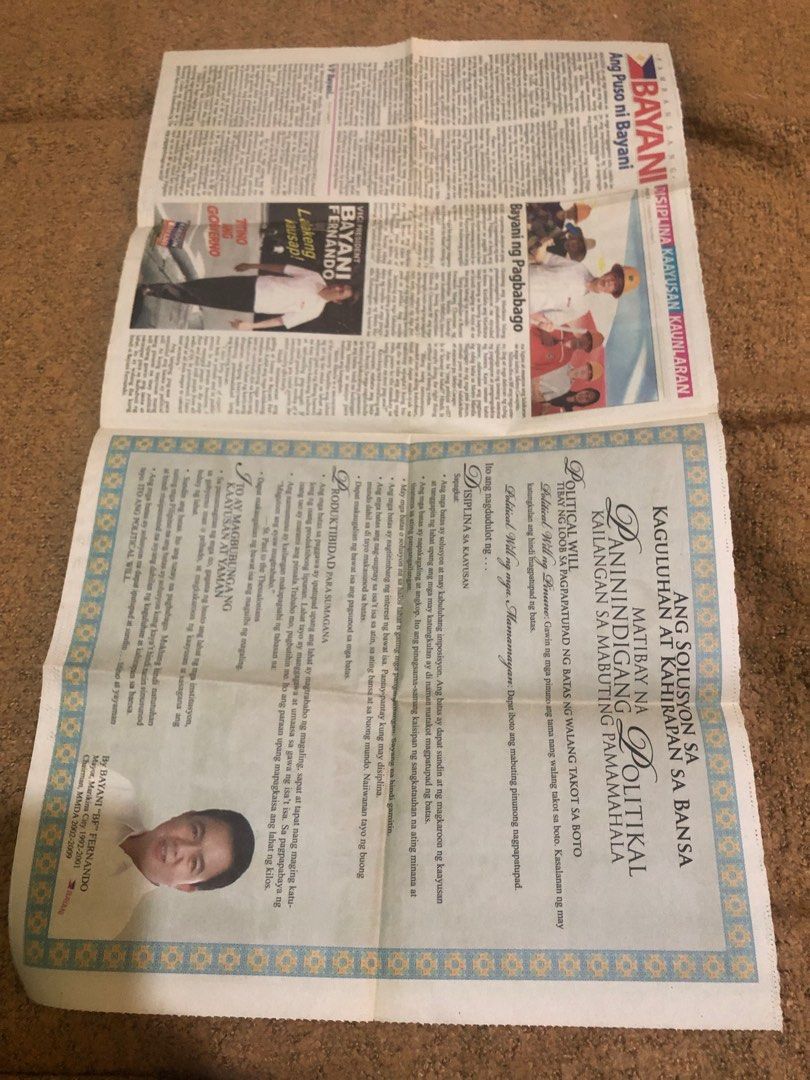 Bayani fernando campaign paper leaflet comics, Hobbies & Toys ...