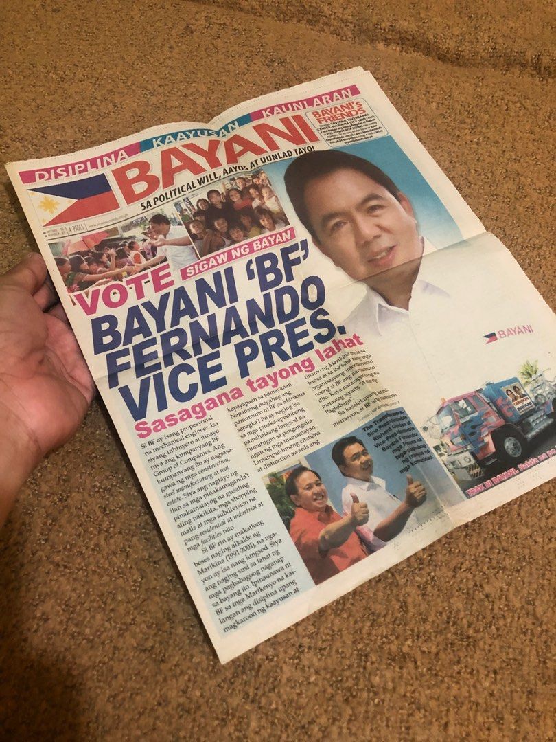 Bayani fernando campaign paper leaflet comics, Hobbies & Toys ...