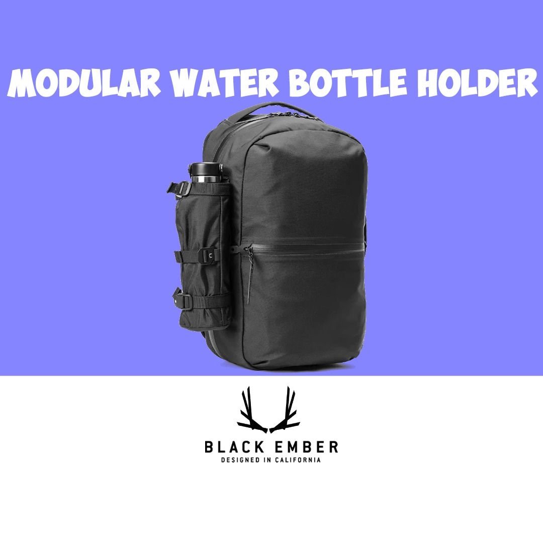 BLACK EMBER Modular Water Bottle Holder For Bottles No Larger Than 3 ...