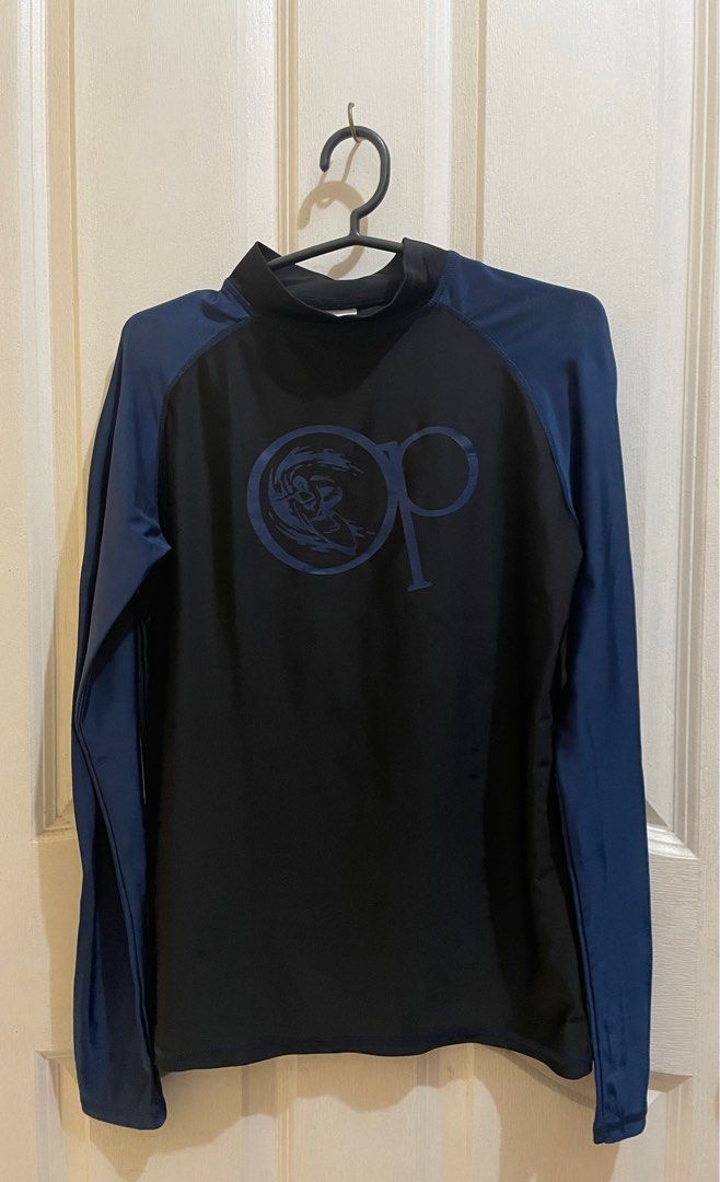 Blue OP Rash guard, Men's Fashion, Tops & Sets, Swim Top & Rash Guards ...