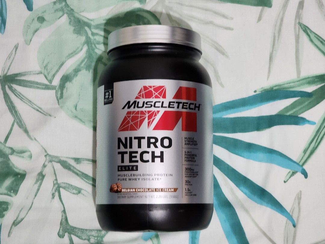 BNIB SEALED Muscle Tech Nitro Tech Elite Belgian Chocolate Ice Cream ...
