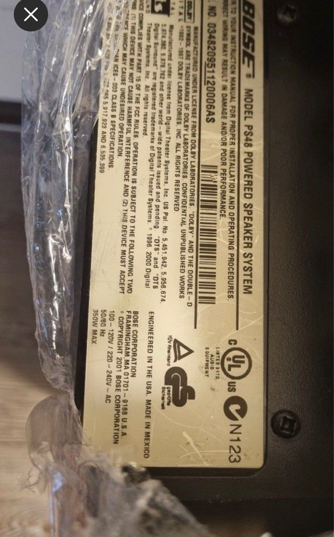 Bose Ps48 sub woofer, Audio, Other Audio Equipment on Carousell