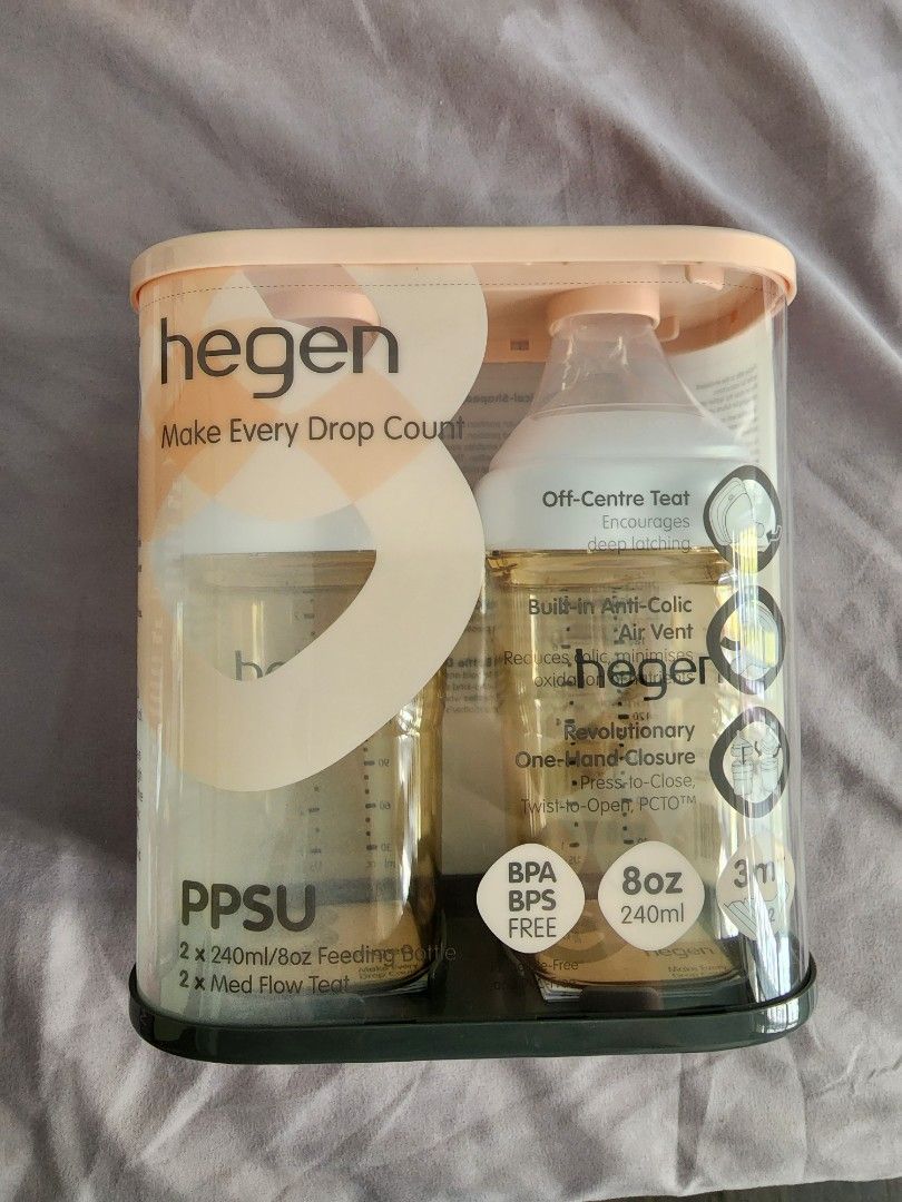 Brand New hegen bottle (twin pack) 3m+, Babies & Kids, Nursing ...