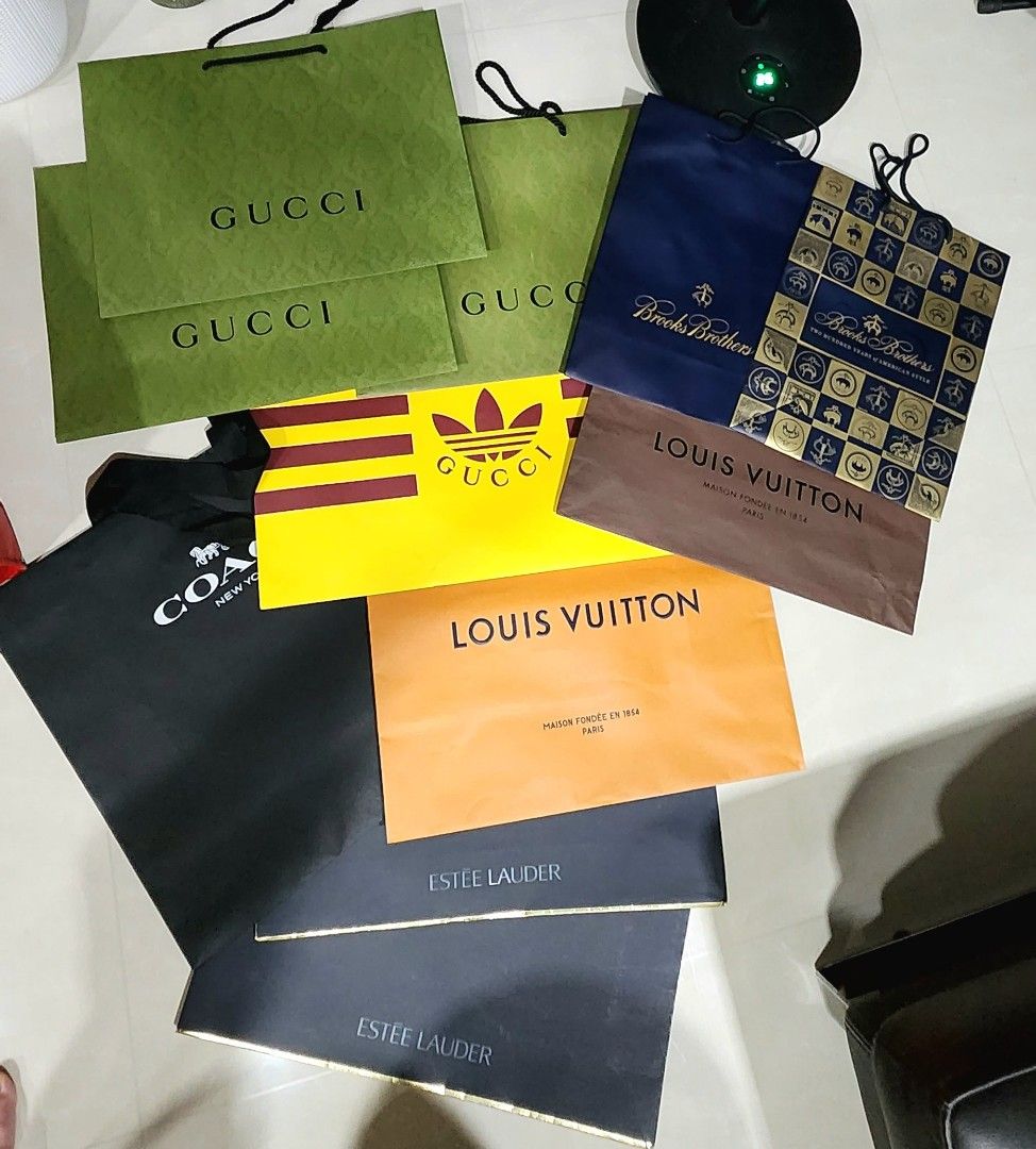 Branded Paper Bags Mid-Large Sizes, Luxury, Accessories on Carousell