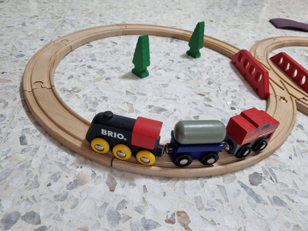 Brio Train Tracks with IKEA train, Hobbies & Toys, Toys & Games on ...
