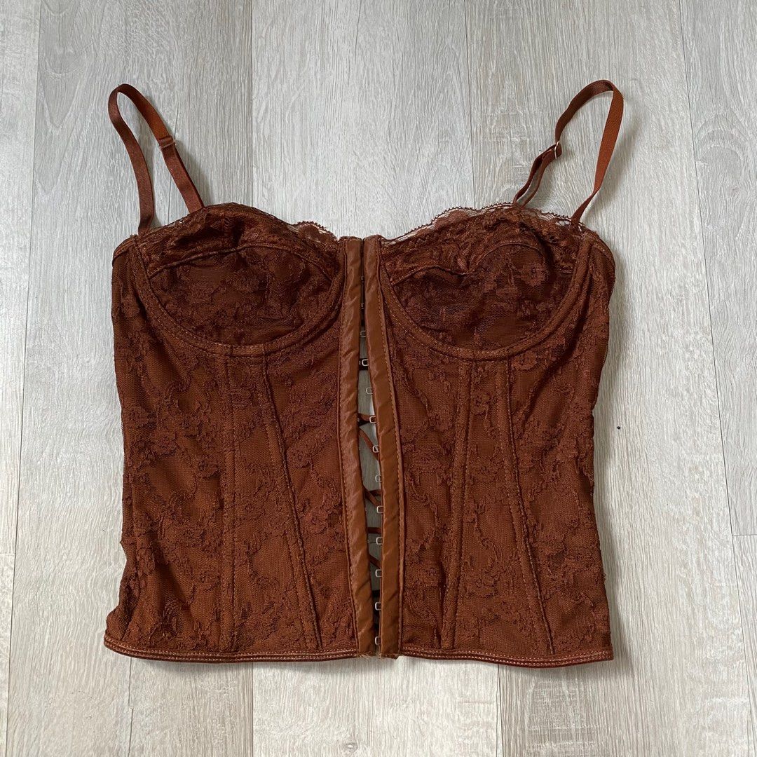 Brown Corset on Carousell
