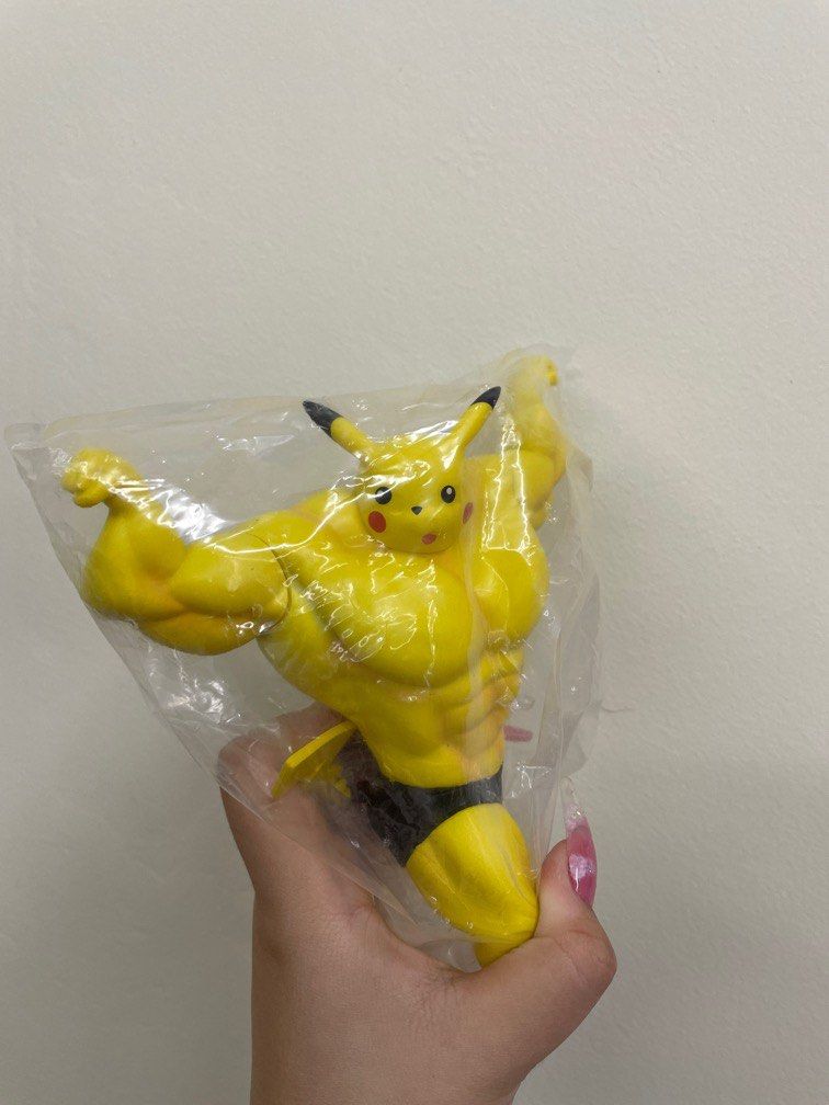 Buff Pikachu figurine, Hobbies & Toys, Toys & Games on Carousell