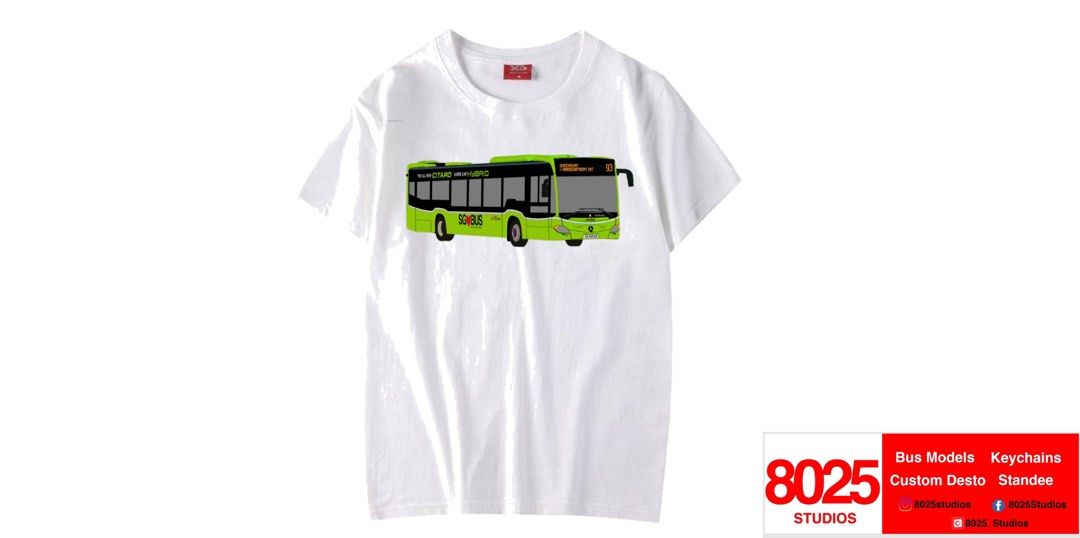 Bus Design T Shirt, Men's Fashion, Tops & Sets, Tshirts & Polo Shirts ...