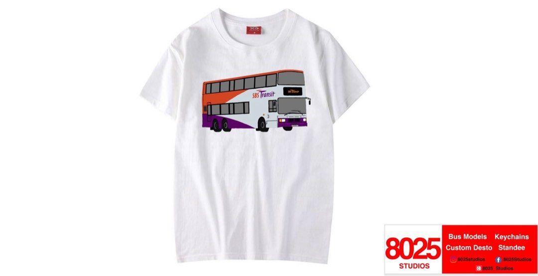 Bus Design T Shirt, Men's Fashion, Tops & Sets, Tshirts & Polo Shirts ...