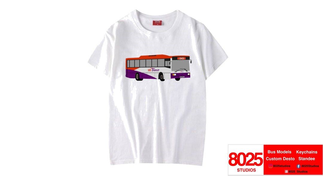 Bus Design T Shirt, Men's Fashion, Tops & Sets, Tshirts & Polo Shirts ...