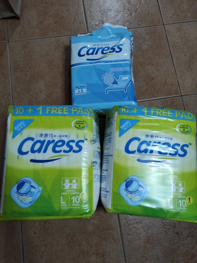 Caress Adult Diapers Large (Take all), Health & Nutrition, Assistive ...