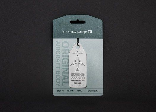 Cathay Pacific B777-200 B-HND Aviation Tag, Hobbies & Toys, Memorabilia ...