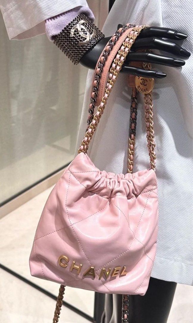 Chanel 22 Mini 23S Pink, Luxury, Bags & Wallets on Carousell