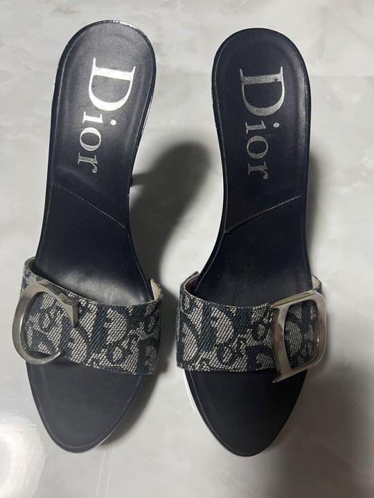Christian Dior Vintage Monogram Heels, Women's Fashion, Footwear, Heels ...
