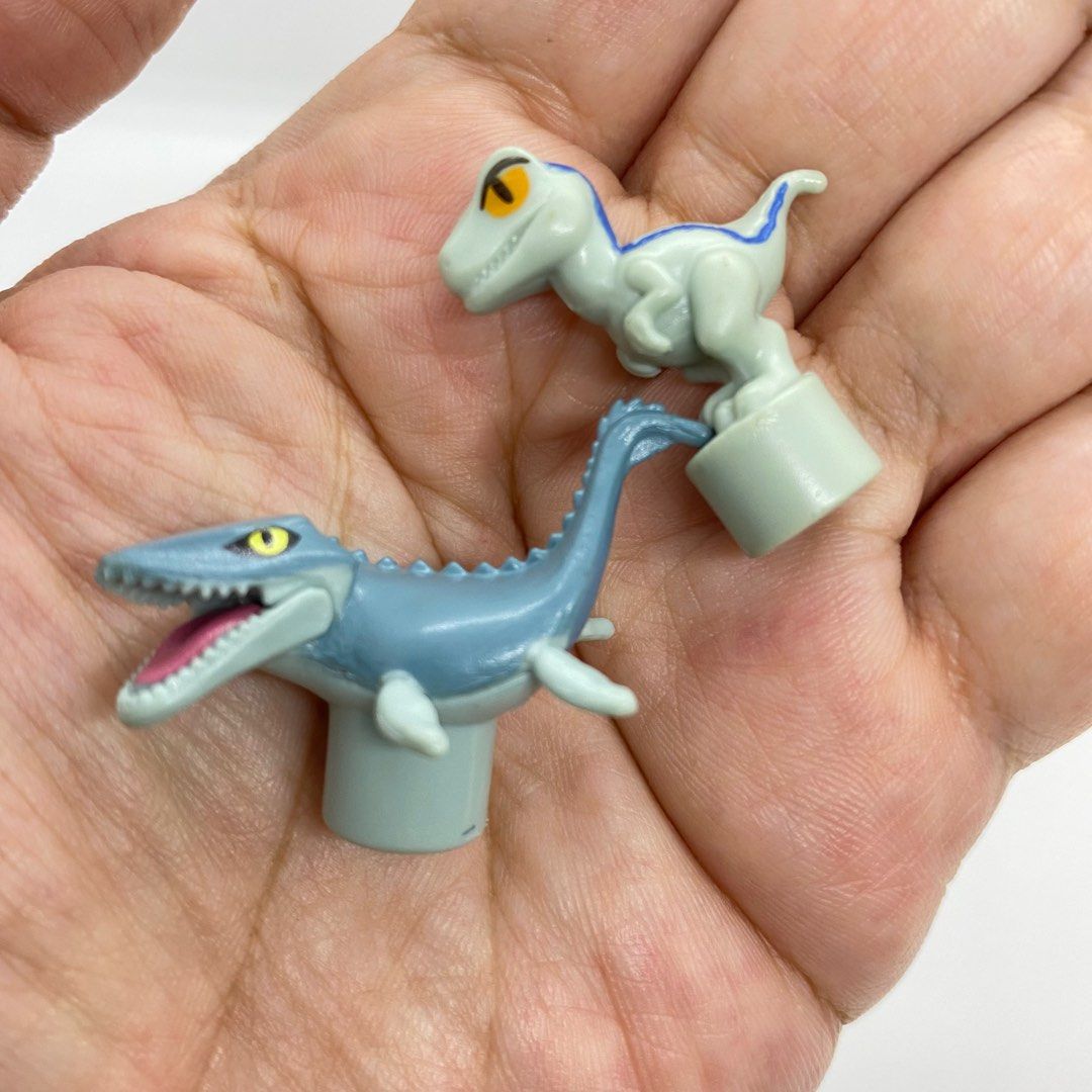 Chupa Chups Suprise Jurassic Park World Pen Top Mosasaurus and Blue ...