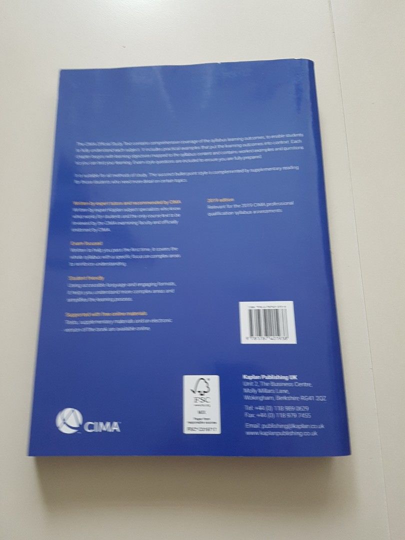 CIMA - E1 official textbook, Hobbies & Toys, Books & Magazines ...