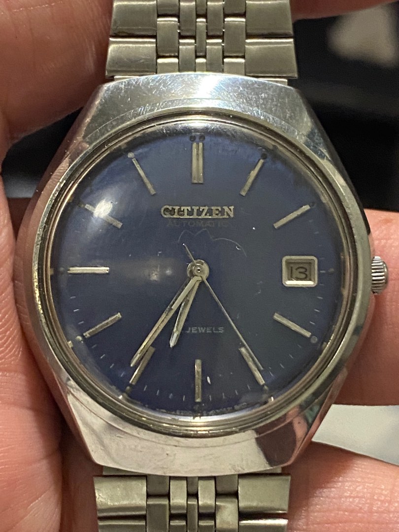 Citizen automatic Blue Dial, Men's Fashion, Watches & Accessories ...