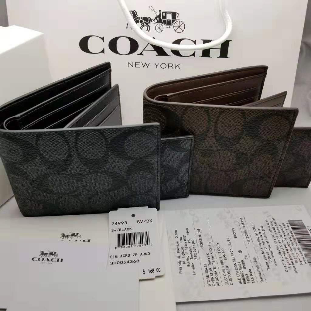 Coach men Wallet, Men's Fashion, Watches & Accessories, Wallets & Card ...