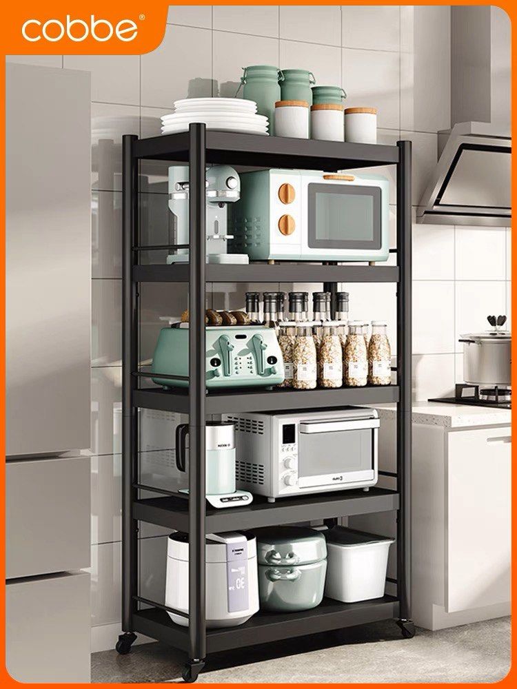 Cobbe moveable shelves with wheels, Furniture & Home Living, Furniture ...