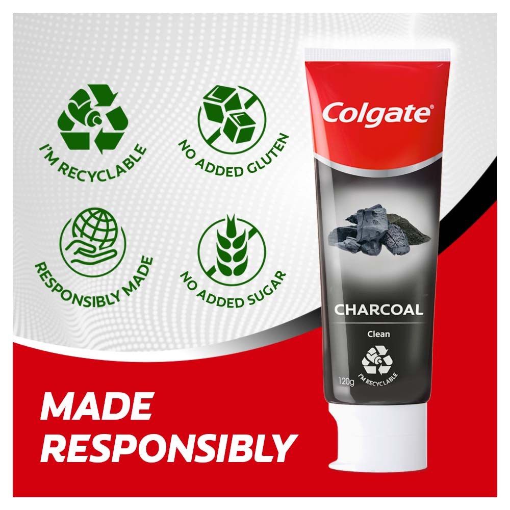 Colgate Naturals Pure Clean (Charcoal and Bamboo Mint) Toothpaste 120g ...