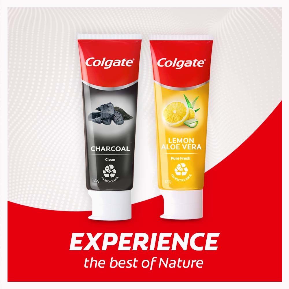Colgate Naturals Pure Clean (Charcoal and Bamboo Mint) Toothpaste 120g x 2 Valuepack, Beauty ...