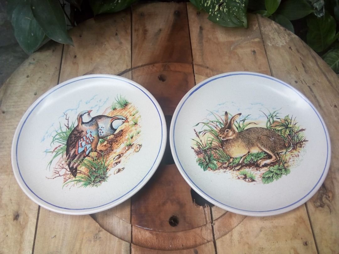 Collectible Vintage Ceramic Plates for Decor Display (Solid & Heavy) on ...
