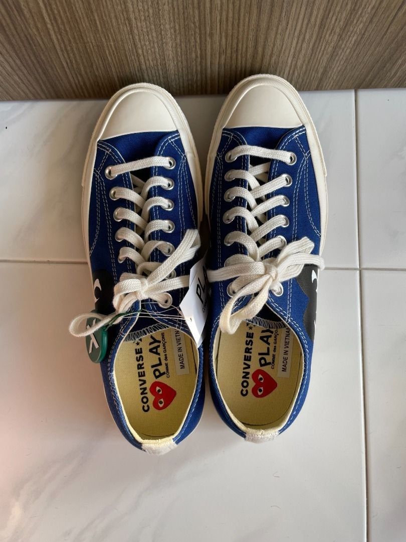 Converse Chuck 70 CDG Blue Quartz Low, Luxury, Sneakers & Footwear on ...