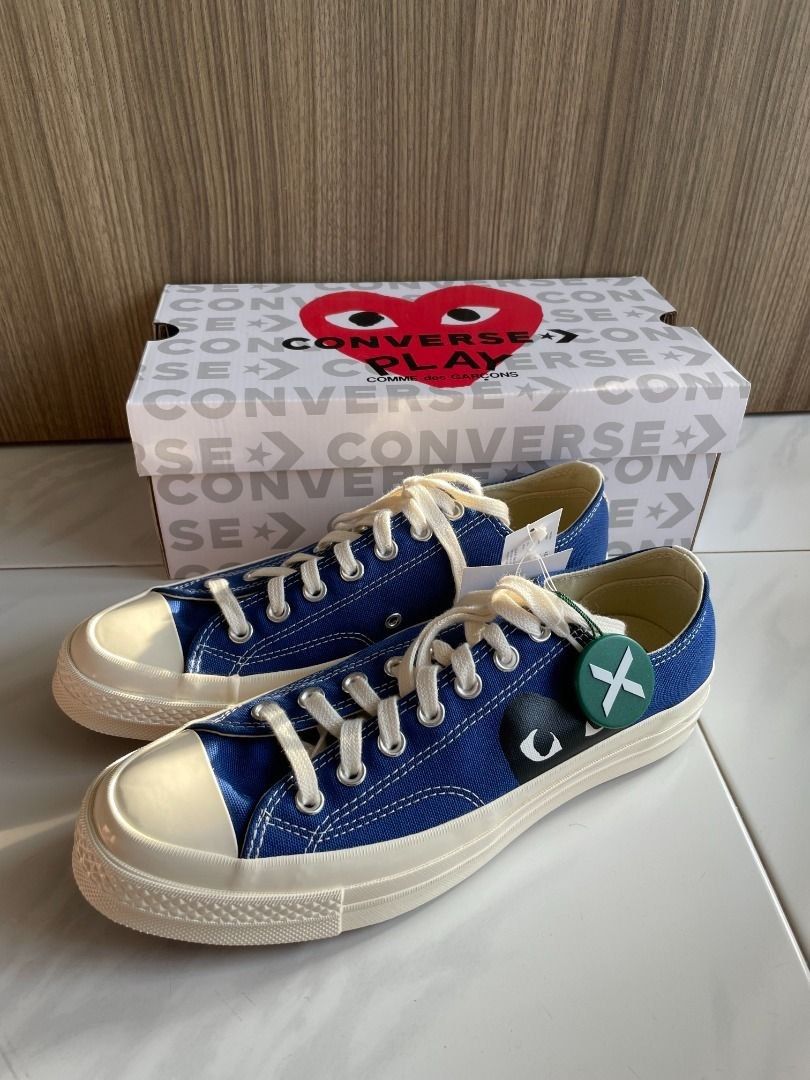 Converse Chuck 70 CDG Blue Quartz Low, Luxury, Sneakers & Footwear on ...
