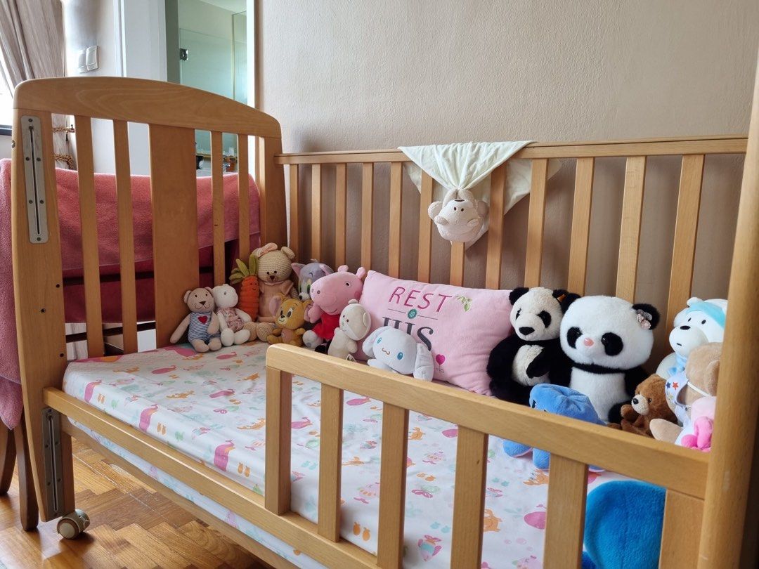 Cot plus mattress, Babies & Kids, Baby Nursery & Kids Furniture, Cots ...