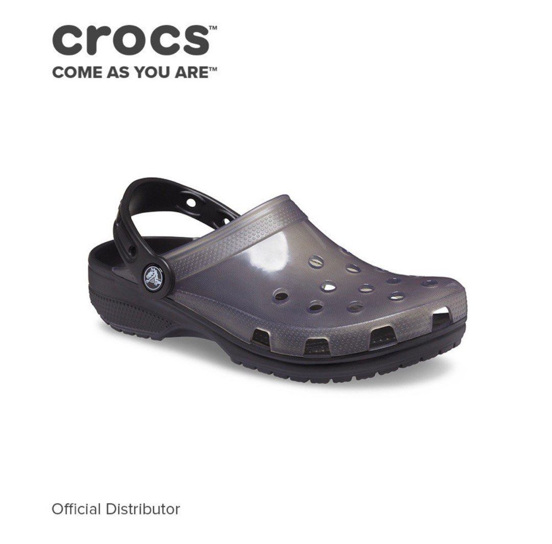 Crocs Classic Translucent Clog in Blank, Women's Fashion, Footwear ...
