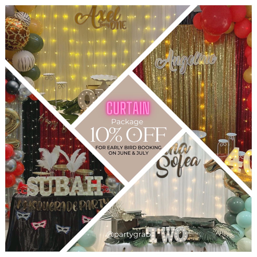 Curtain Backdrop Party Package, Lifestyle Services, Event & Party ...